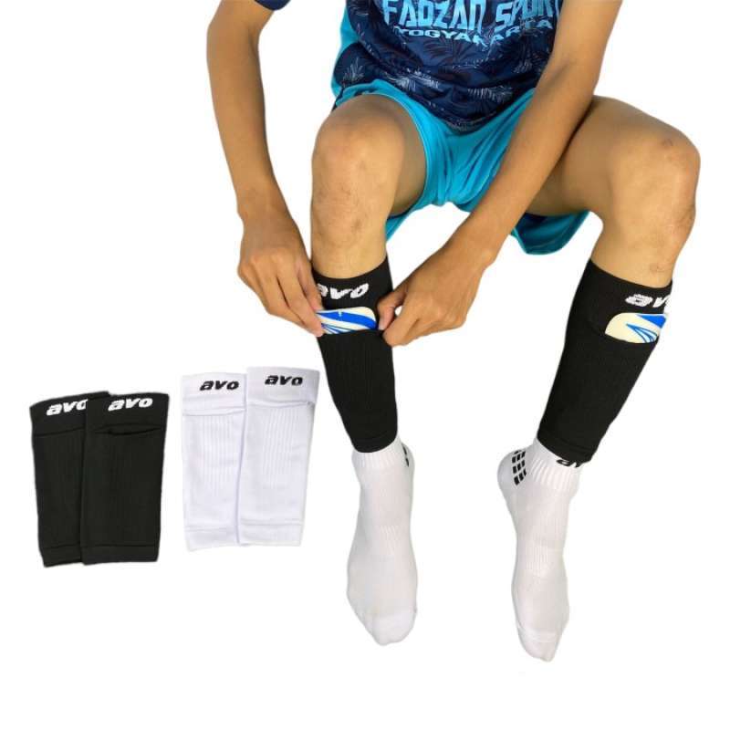 Jual Sarung Deker Decker Shin Guard Kaki Olahraga Sepakbola Futsal Avo ...