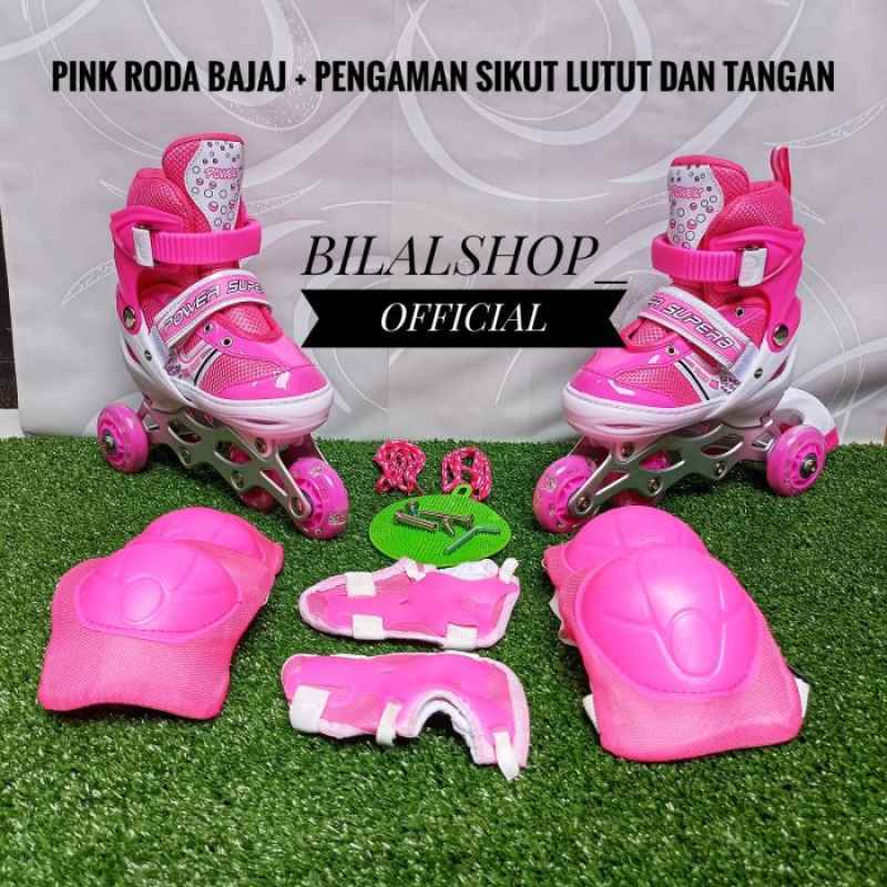 Jual Sepatu Roda Inline Skate Set Pelindung Deker Bisa Model Bajaj - L ...