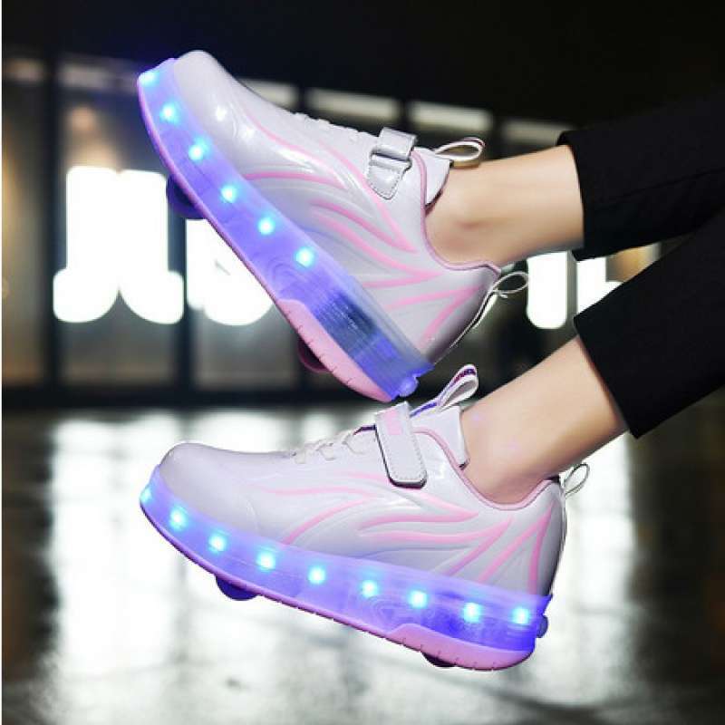 Jual Roller Shoes Heelys Led Light Sneakers Dengan Dua Roda Untuk Anak ...