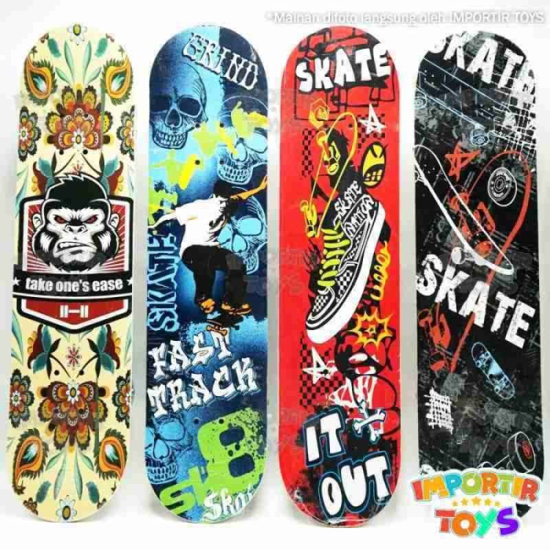 Jual Skate Board Anak Ukuran Sedang / Tanggung Full Set Roda Pvc Size M ...