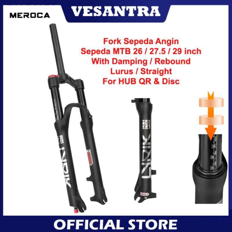 Jual Meroca Lyrik Fork Angin Suspensi Sepeda Mtb Qr Lurus Damping ...