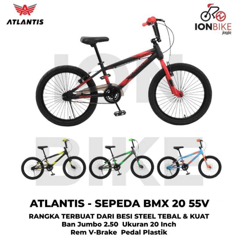 Jual Sepeda Bmx 20 Atlantis 55 Vbrake Ringan Tebal Kualitas Bagus 55v Anak Di Seller Suzuka ...