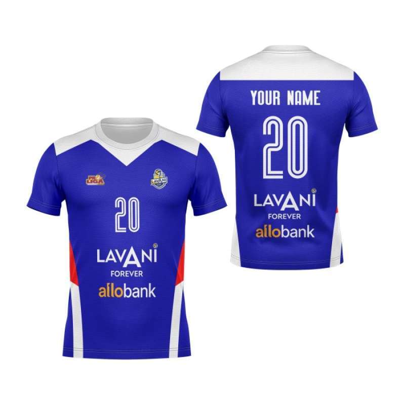 Jual Jersey Voli Proliga Bogor Lavani 2023 Biru Pria Wanita Custom ...