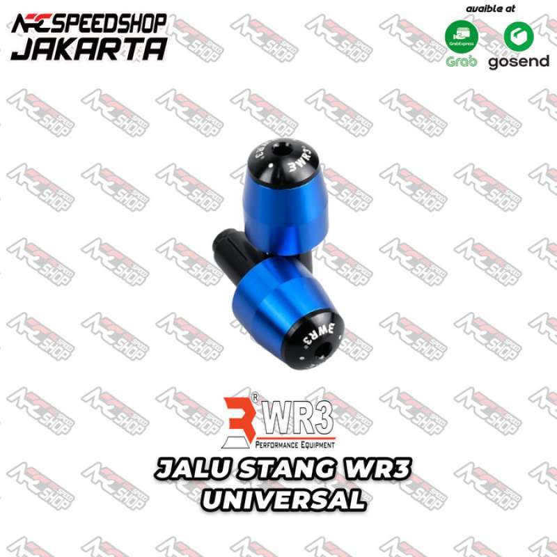 Jual Jalu Stang Bar End Wr3 Universal Pcx Nmax Xmax Aerox Vario - Black ...