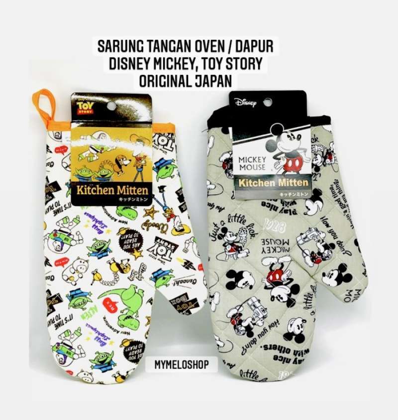 Jual Kitchen Mitten Sarung Tangan Oven Anti Panas Disney Original Japan ...