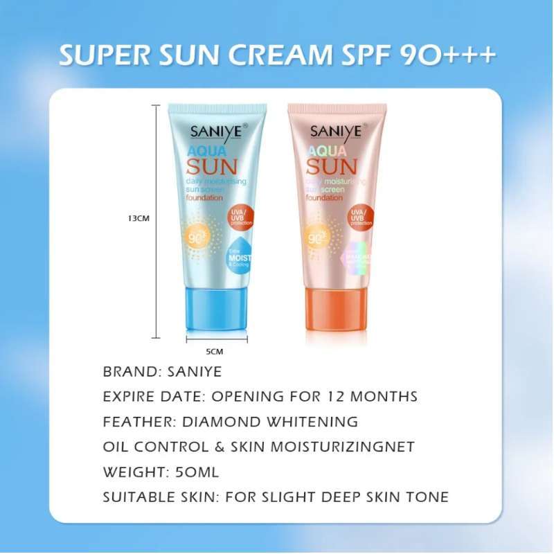 Jual Saniye R1190 Sunscreen Matte Foundation Aqua Sun Spf50+ Pa ...