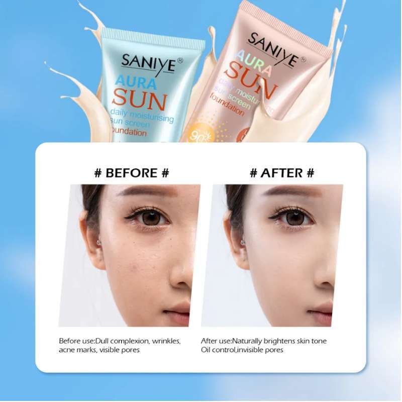 Jual Saniye R1190 Sunscreen Matte Foundation Aqua Sun Spf50+ Pa ...