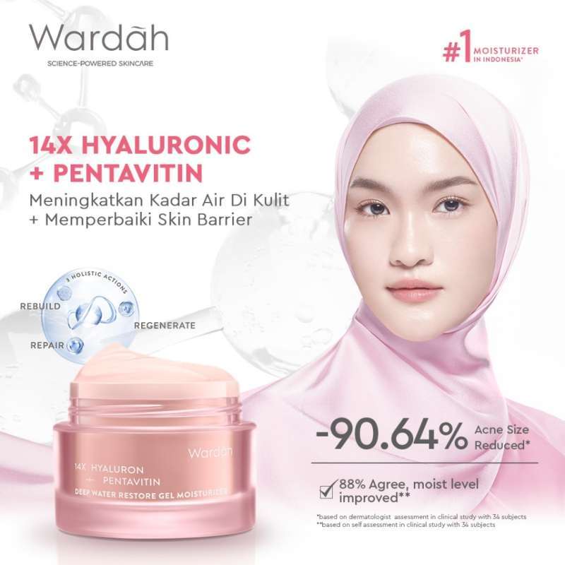 Jual Wardah Gel Moisturizer Series 30 Gr / New! - 14x Hyaluron Di Seller Intan Kosmetik ...