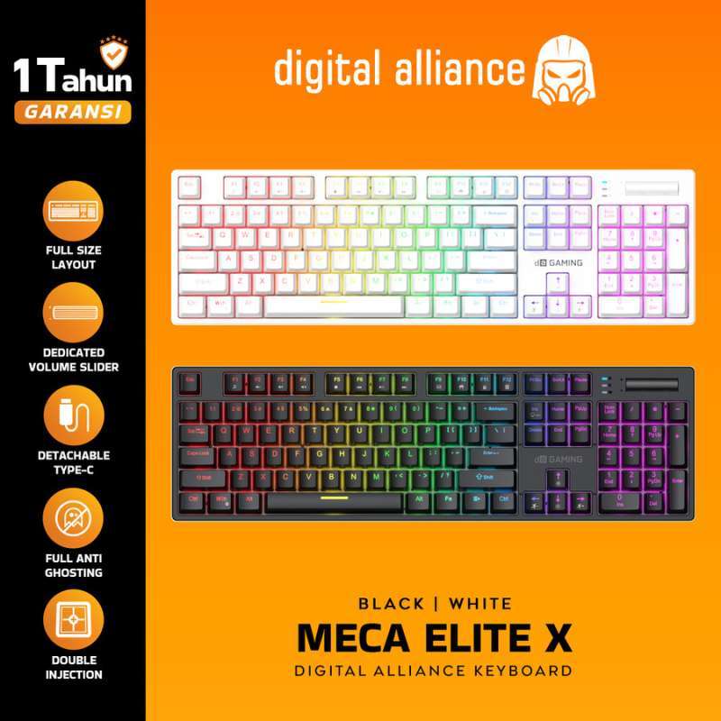 Jual Digital Alliance Meca Elite X Wired Mechanical Gaming Keyboard Rgb ...