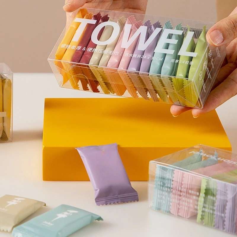 Promo Handuk Portable Sekali Pakai Magic Towel Travel 1 Box 14 Pcs ...