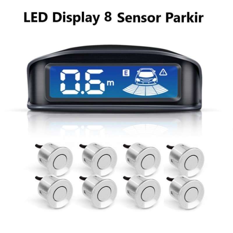 Jual Sensor Parkir Depan Belakang 8 Titik Led Display | Sensor Mobil ...
