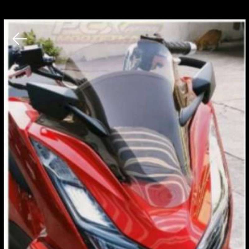 Jual Visor/windshield + Spion Variasi Pcx 160 2021 - Hitam Pekat Di ...