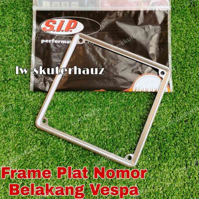 Jual Frame Plat Nomor Untuk Vespa Original Sip Scootershop Germany Di ...