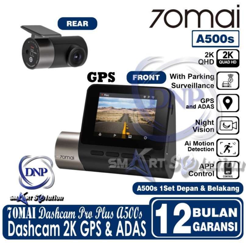 Jual 70mai Dash Cam Pro Plus A500s 1944p Gps Adas Set (front + Rear Camera) Di Seller Regstore ...