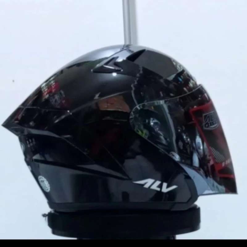 Jual Helm Half Face Alv Ultron Solid Single Visor - Black Doff M Di ...
