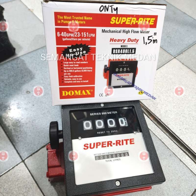 Jual Alat Ukur Minyak Flowmeter Flow Meter 4 Digit 1,5 1.5 1,5 Super ...