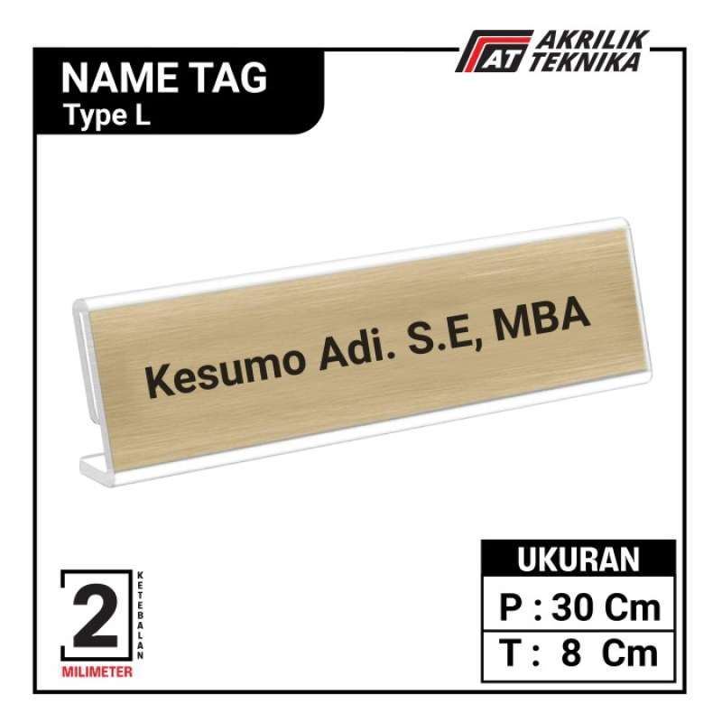 Jual Akrilik Nama / Nama Panitia / Papan Nama Meja Akrilik 8 X 30 Cm Di ...