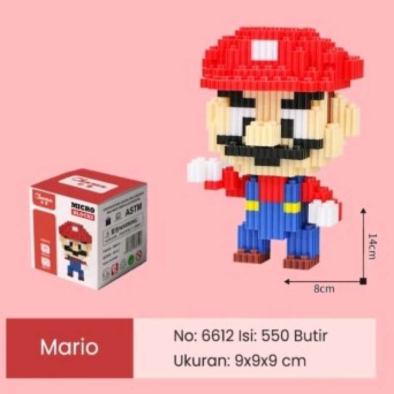 Promo Mainan Balok Susun Micro Blocks Karakter Mainan Edukasi Karakter ...