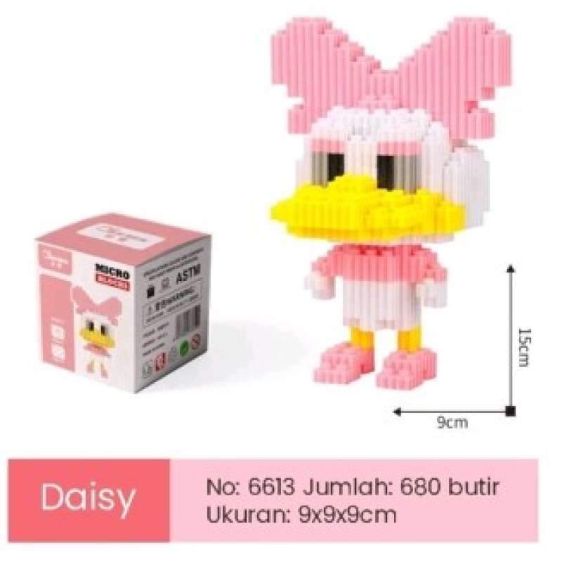 Promo Mainan Balok Susun Micro Blocks Karakter Mainan Edukasi Karakter ...