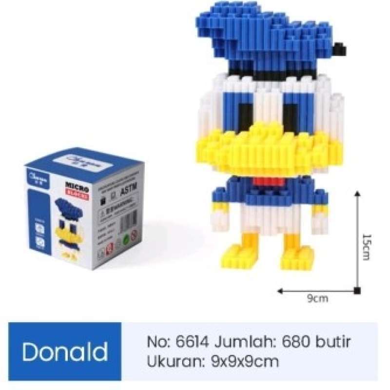 Promo Mainan Balok Susun Micro Blocks Karakter Mainan Edukasi Karakter ...