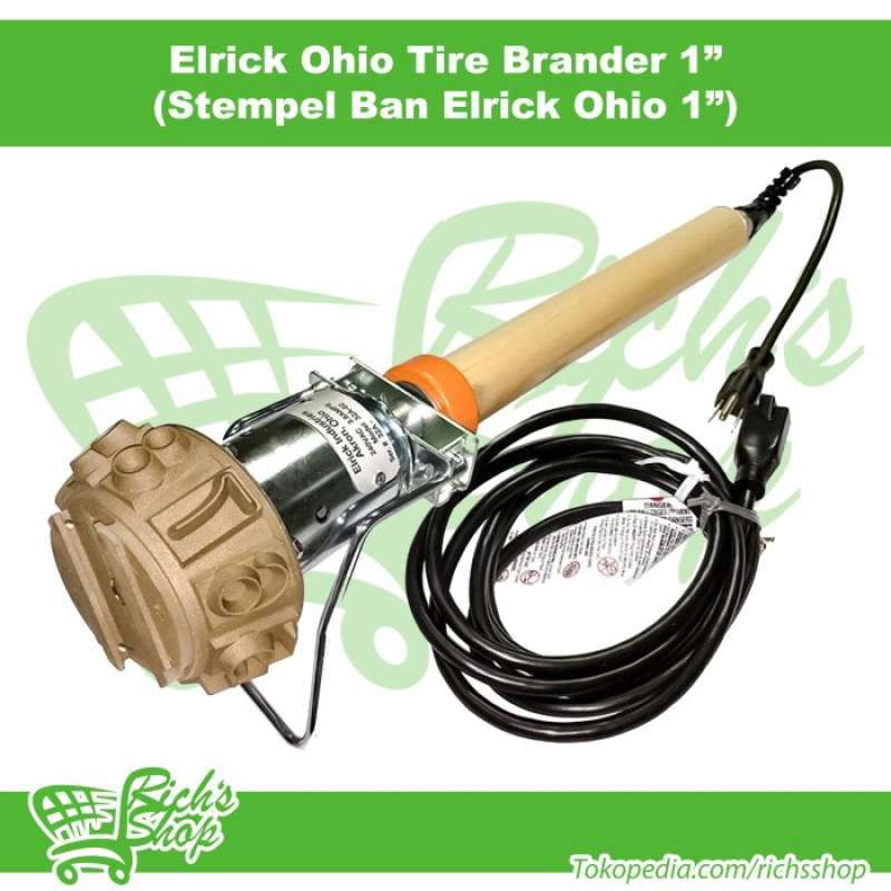 Jual Stempel Ban Listrik Elrick Ohio Dump Truck Tire Brander 1 Inch ...