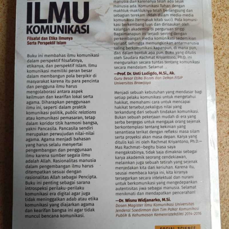 Promo Buku Pengantar Lengkap Ilmu Komunikasi - Rachmat Kriyantono Diskon 23% Di Seller ...