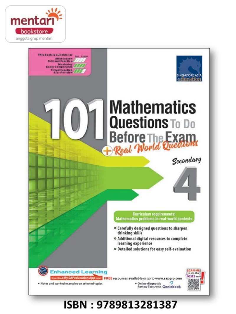 Promo 101 Mathematics Questions To Do Before The Exam + Real World ...