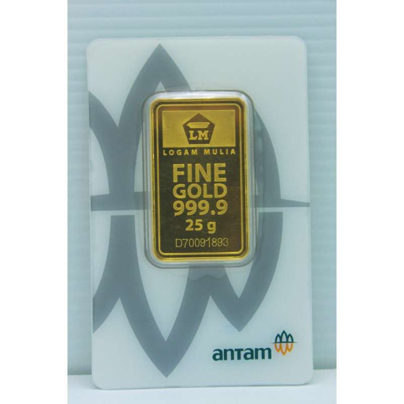 Jual Logam Mulia 25gr Antam New Press Di Seller Logam Mulia Sejahtera ...
