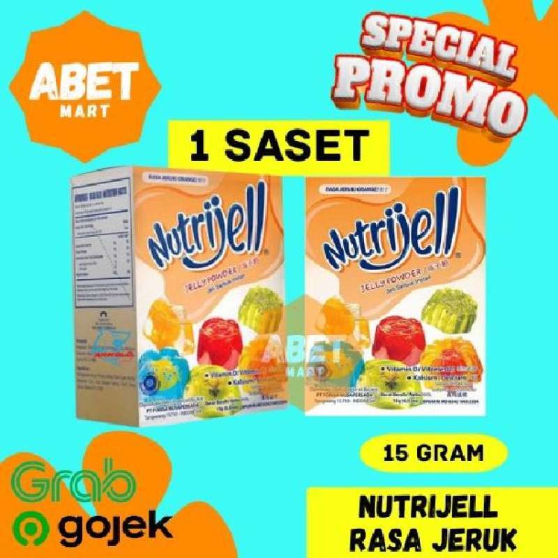 Jual Nutrijell Jeruk 15 Gr 1 Pc - Saset 15gr Jelly Puding Agar Orange ...