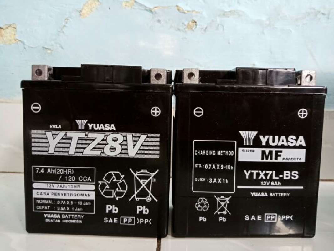Promo Baru Aki Motor Yuasa Ytz8v Untuk, 250, Vespa Sprint Dll Baru Diskon 10% Di Seller Nasisa ...