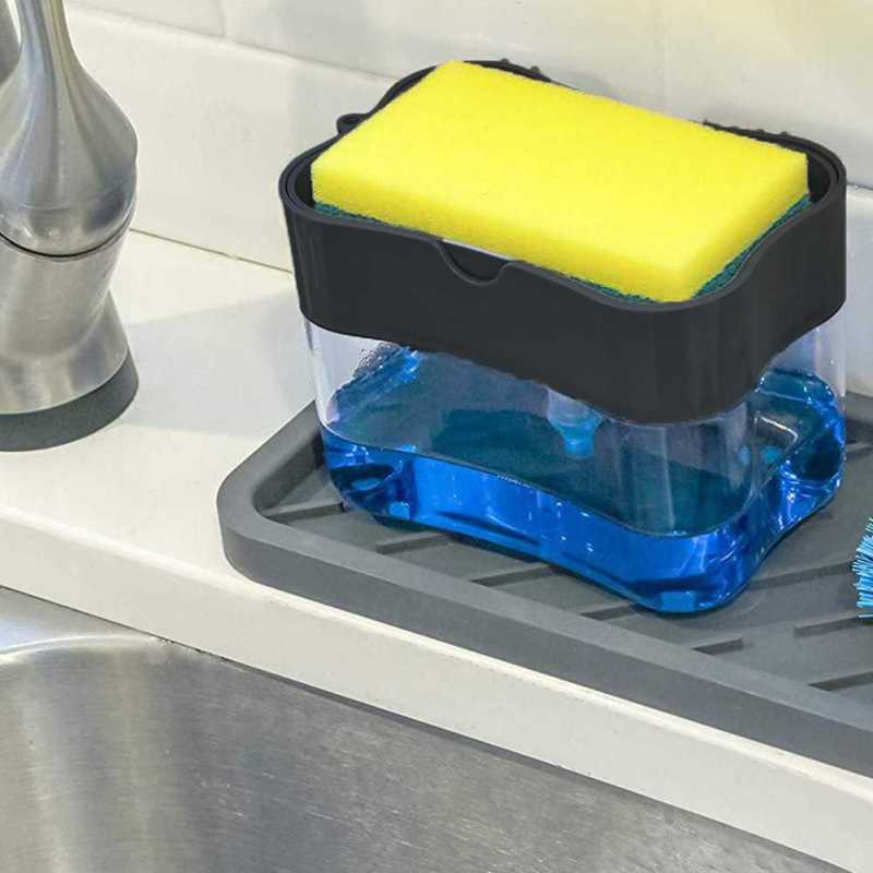 Promo Kotak Tempat Sabun Cuci Piring Dispenser Pompa Houseen Hand Push ...