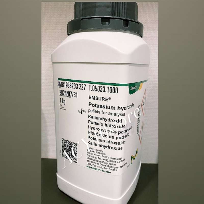 Promo Merck 1.05033.1000 Potassium Hydroxide Pellets 1kg Diskon 23% Di ...