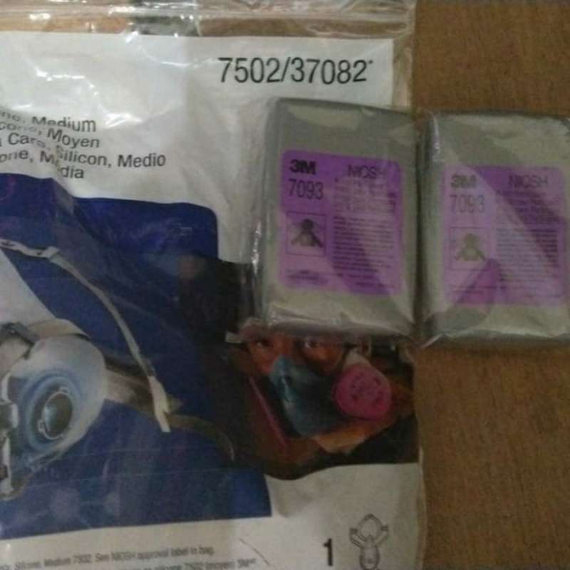 Promo 3m Respirator/masker Series 7500 Dan 3m Filter 7093 P100 Diskon ...