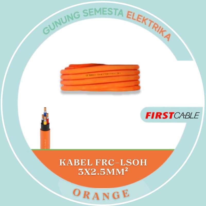 Promo Kabel Frc-lsoh 3x2.5mm2 300/500v Orange Colour *first Cable* A9 ...