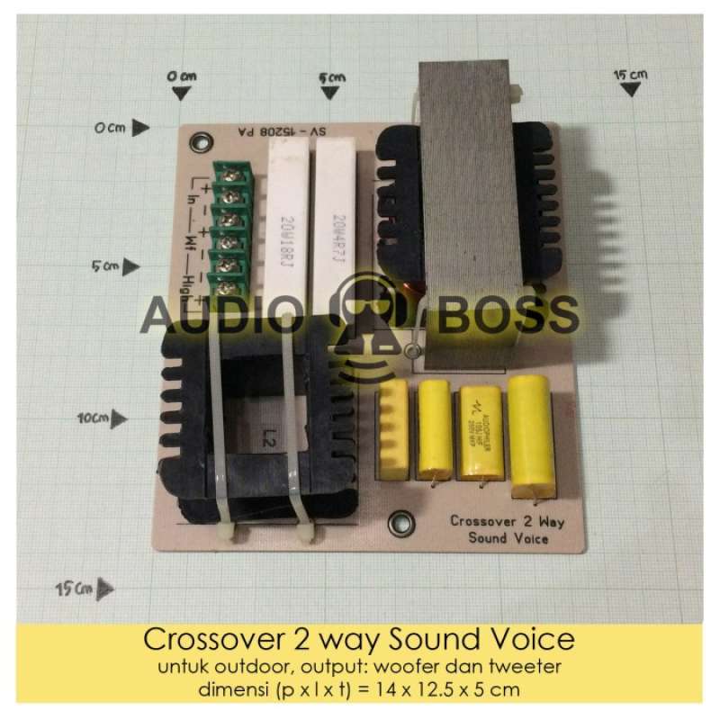 Promo Crossover Pasif 2 Way Sound Voice 650 - 1000 Watt Woofer Dan ...