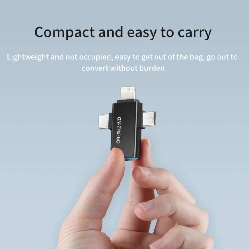 Jual Tripledi Otg 3in1 Lightning Micro Usb Type C To Usb 3.0 Td5202 ...