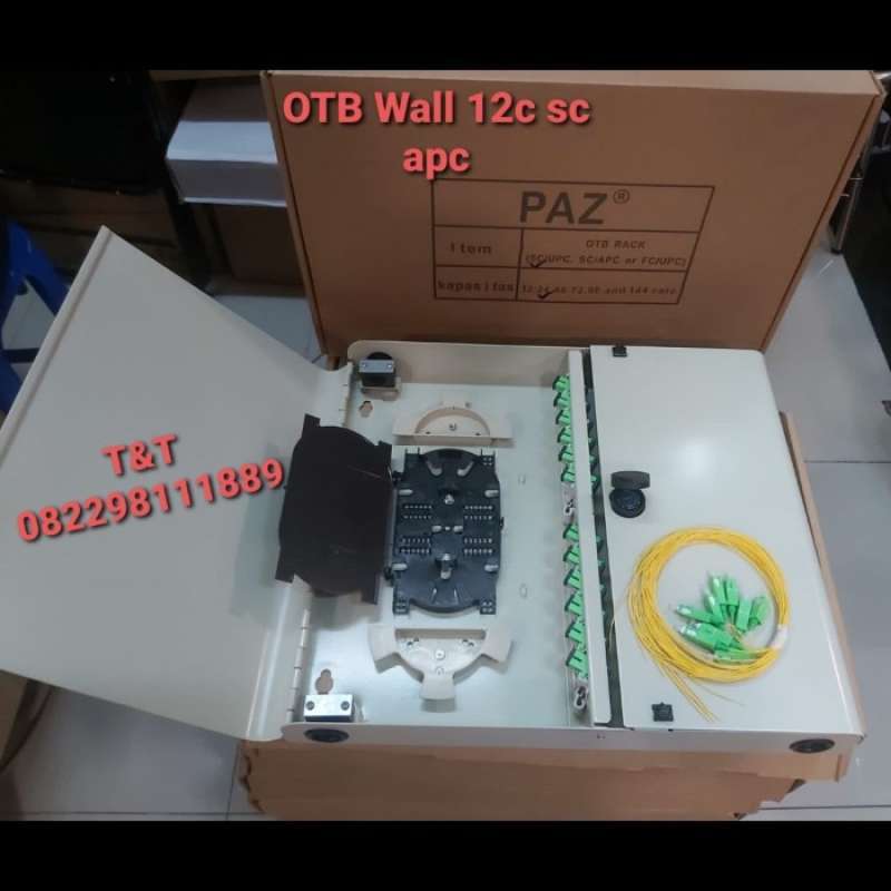 Promo Paz Otb Wall 12 Core Sc Apc Singlemode Full Set Fiber Optik Pas ...