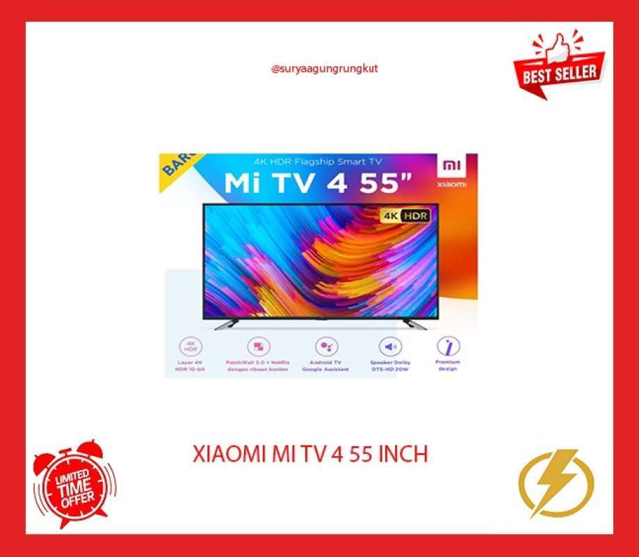 Jual Led Smart Android Tv Xiaomi 55 Inch Netflix - Mi Tv 4 55 Garansi ...