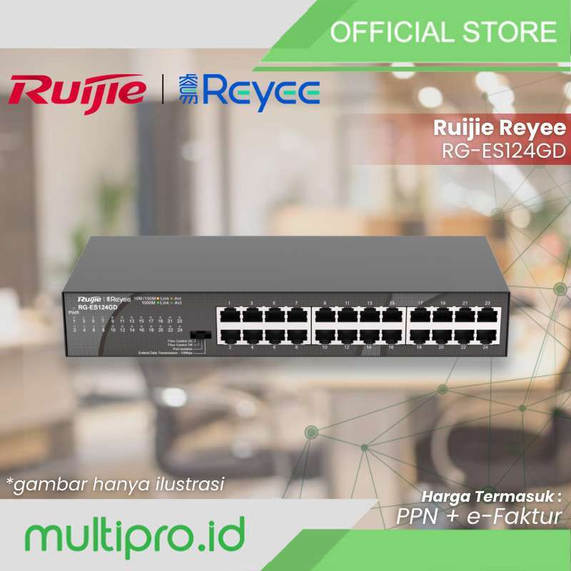 Jual Ruijie Reyee Rg-es124gd 24-port Gigabit Unmanaged Desktop Switch ...