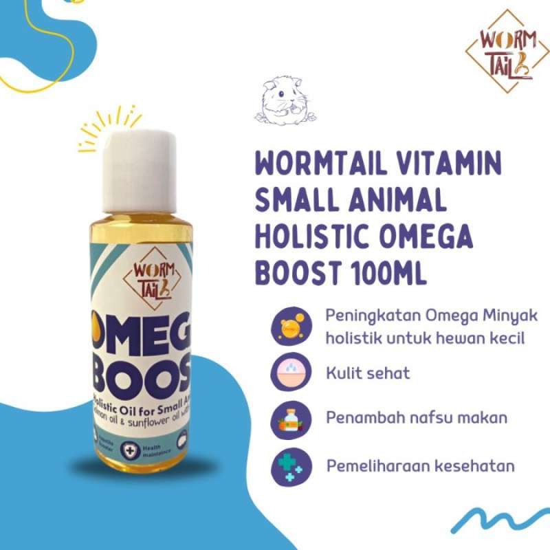Jual Wormtail Vitamin Small Animal Holistic Omega Boost 100ml Di Seller ...