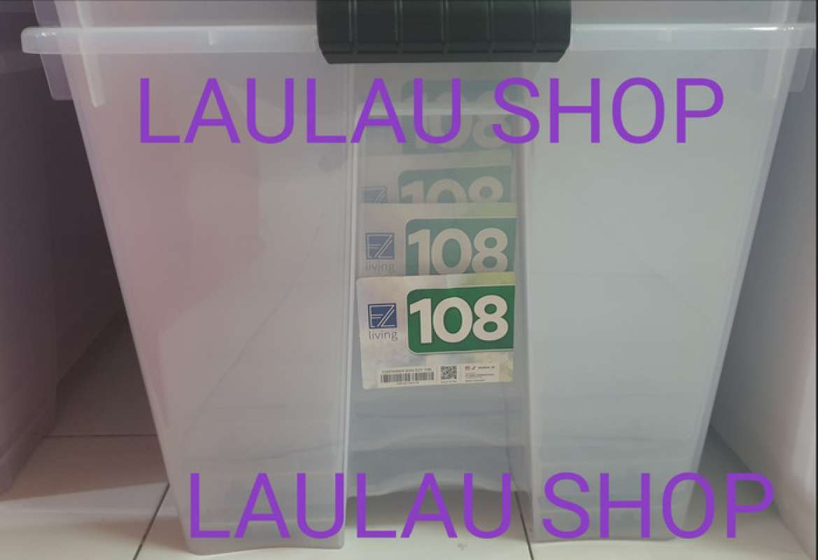 Promo Storage Box Container 95 Liter Ezy Roda Bening Kontainer Max ...