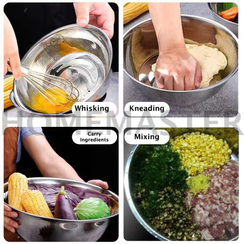 Jual Mixing Bowl/baskom/mangkok Adonan Stainless/besi Baja Tahan Karat ...