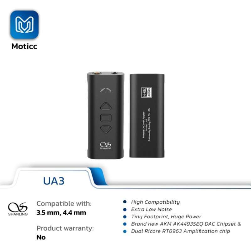 Promo Shanling Ua3 Usb-c Portable Dac / Amp Adapter Ak4493s 4.4mm & 3.5mm Diskon 23% Di Seller ...