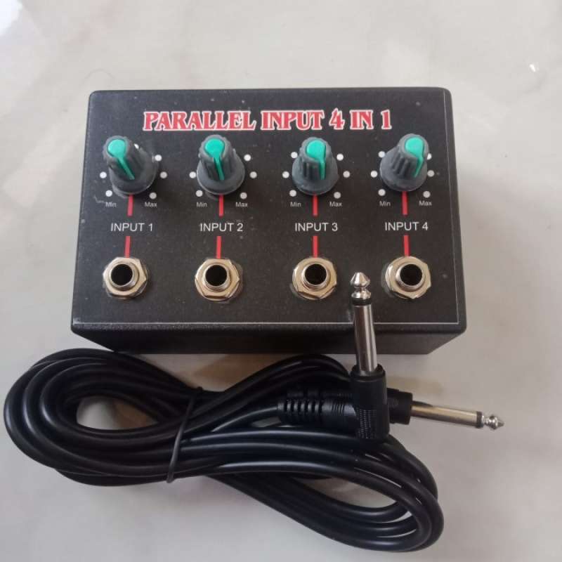 Promo Paralel Input Mic 4 In 1 Out Jack Akai 6.5mm Diskon 23% Di Seller ...