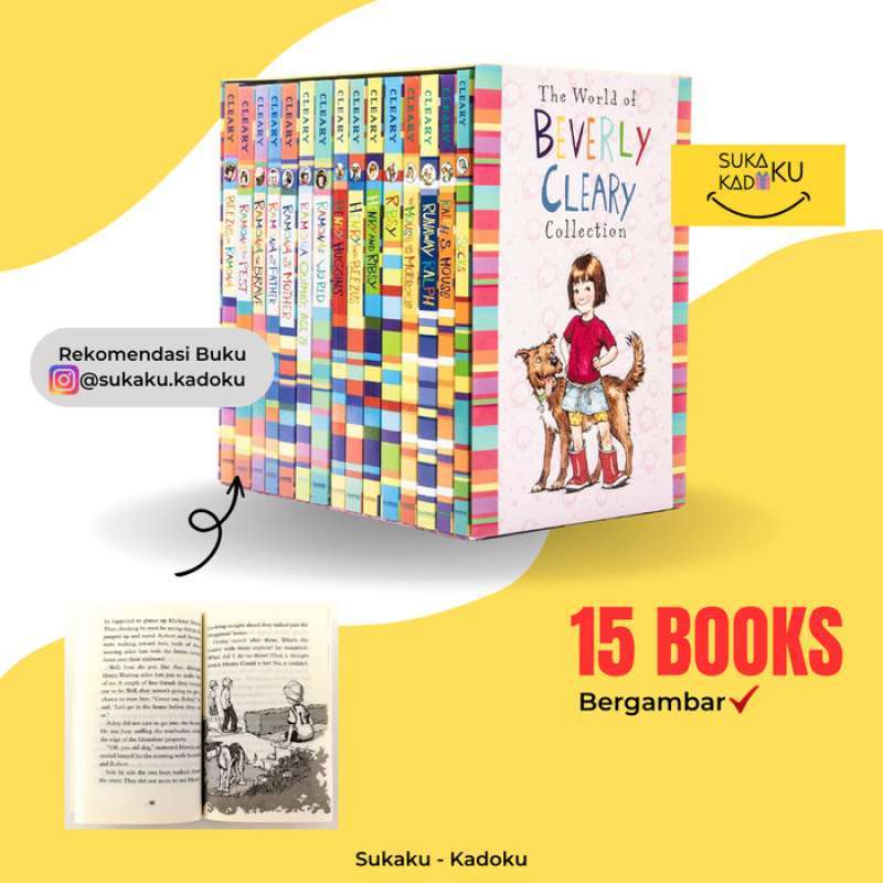 Promo The World Beverly Cleary Collection Ramona Book Box Set Buku ...