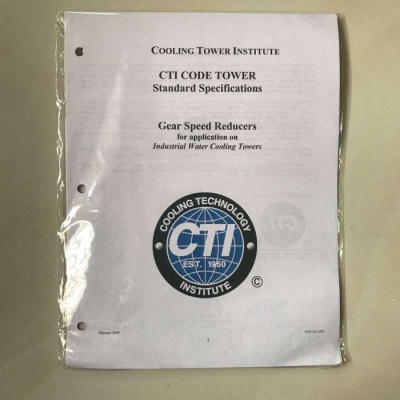 Promo Cti Std 111 09 Gear Speed Reducers On Industrial Water Cooling Towers Diskon 23% Di Seller ...