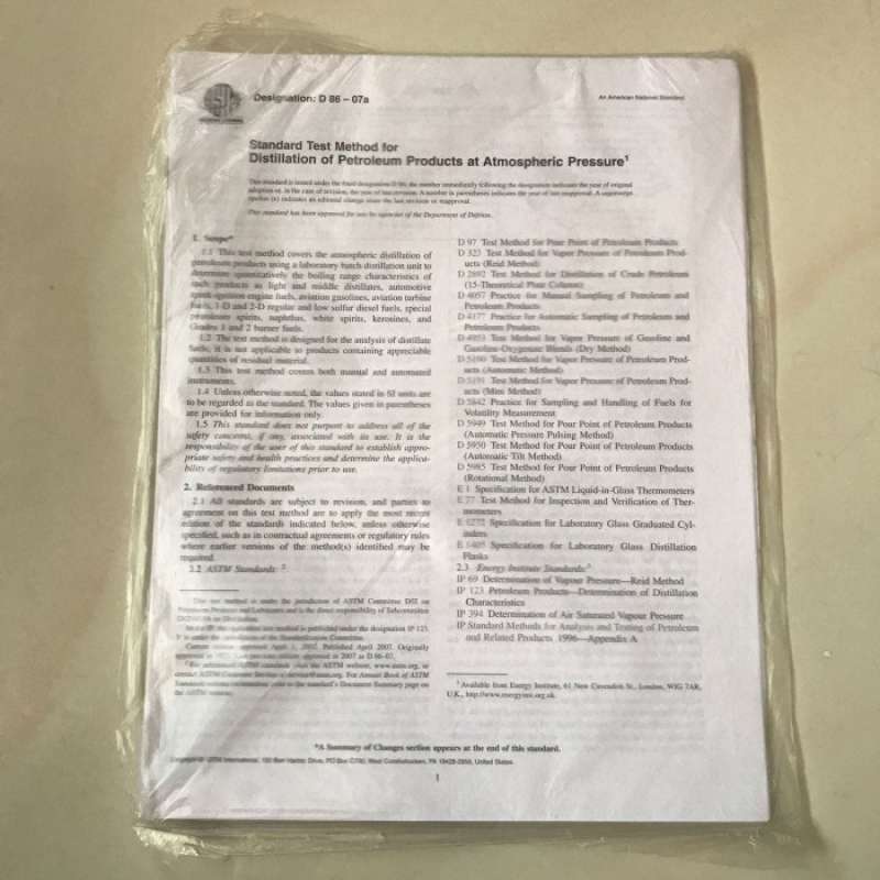 Promo Astm D86-07a Standard Test Method For Distillation Of Petroleum ...