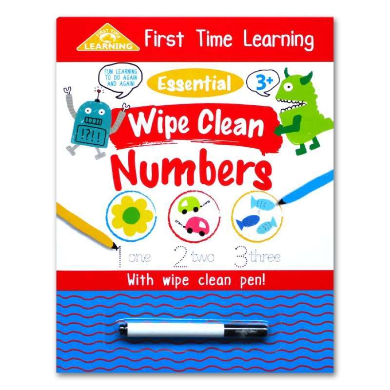 Promo First Time Learning Essential Wipe Clean Numbers With Wipe Clean ...