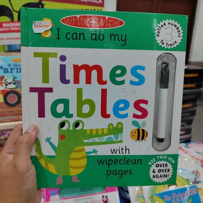 Promo Big Bad Wolf Write+wipe : I Can Do My Times Tables - Buku Anak ...