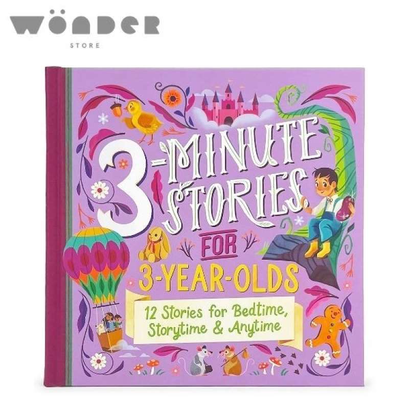 Promo Buku Import Casebound Treasury 3-minute Stories For 3 Year Olds ...
